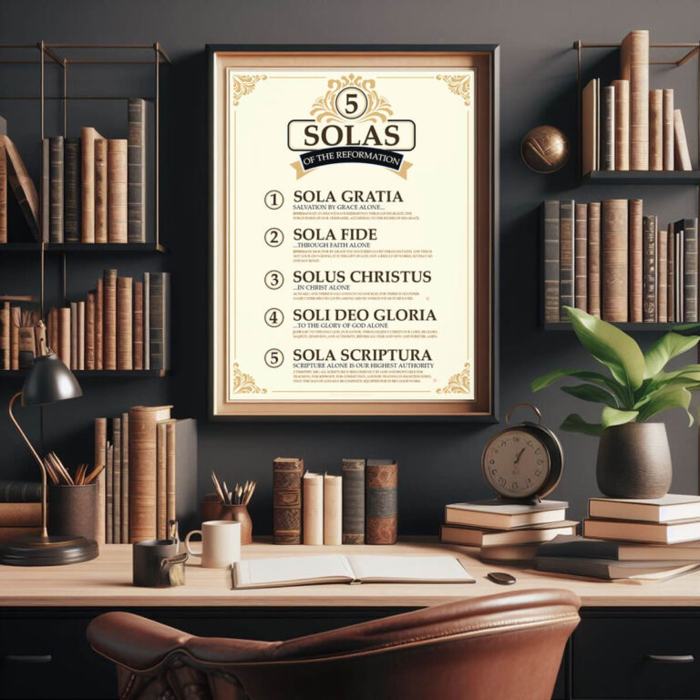 The Five Solas of the Reformation | Printable Poster